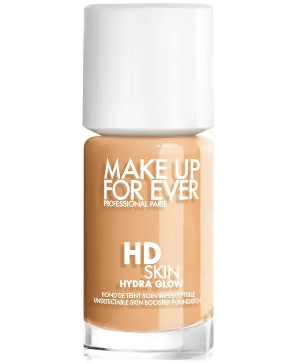 MAKE UP FOR EVER Hd Skin Hydra Glow Skincare Foundation With Hyaluronic Acid 1n00 Alabaster - 2y32 - Warm Caramelâ  - For Medium Skin